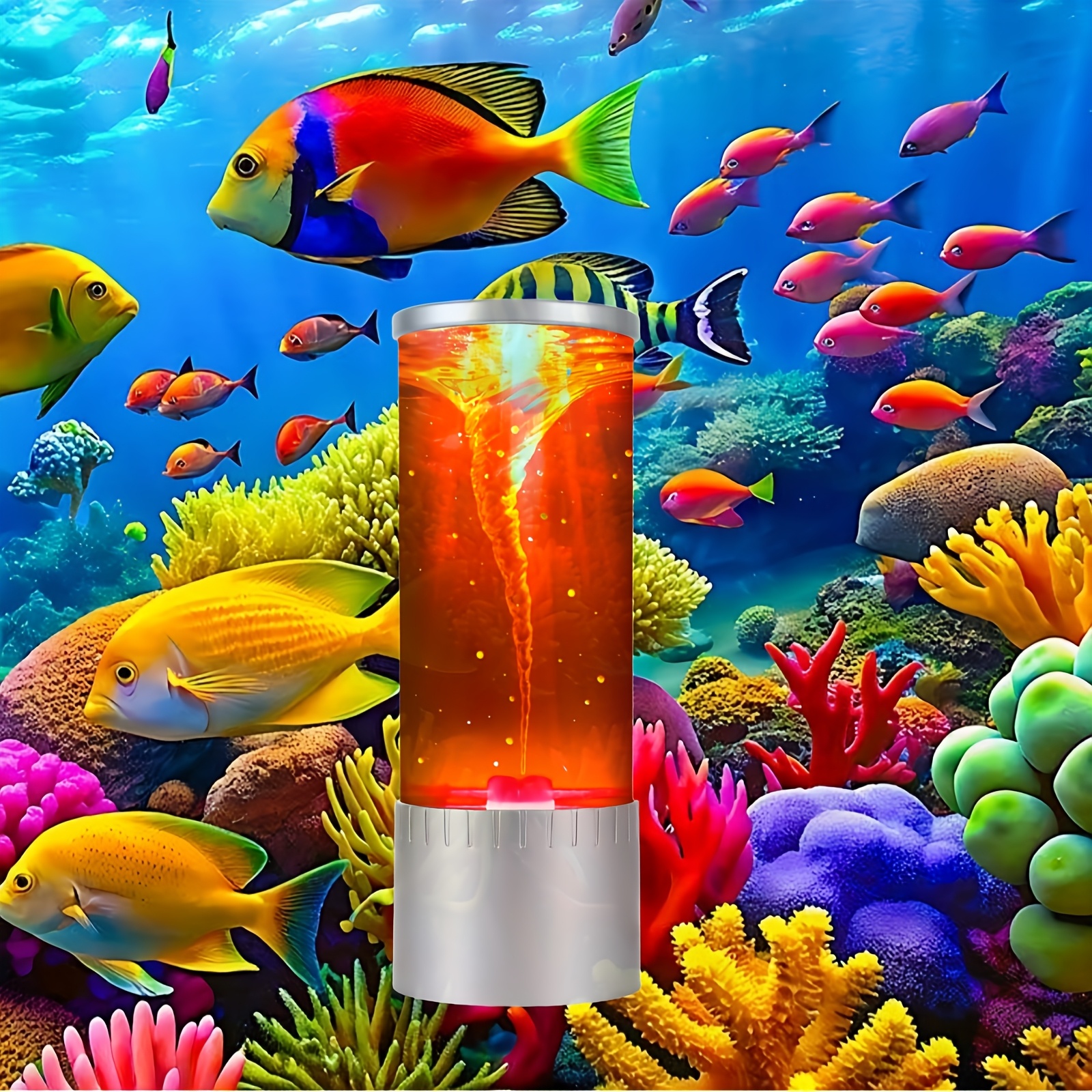 Rotating Fish Night Light Lamp