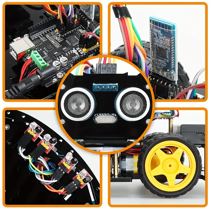 Arduino 프로그래밍 프로젝트를 위한 과학 교육 스마트 로봇 자동차 키트 정식 버전 코드 및 지침이 포함 Temu Korea