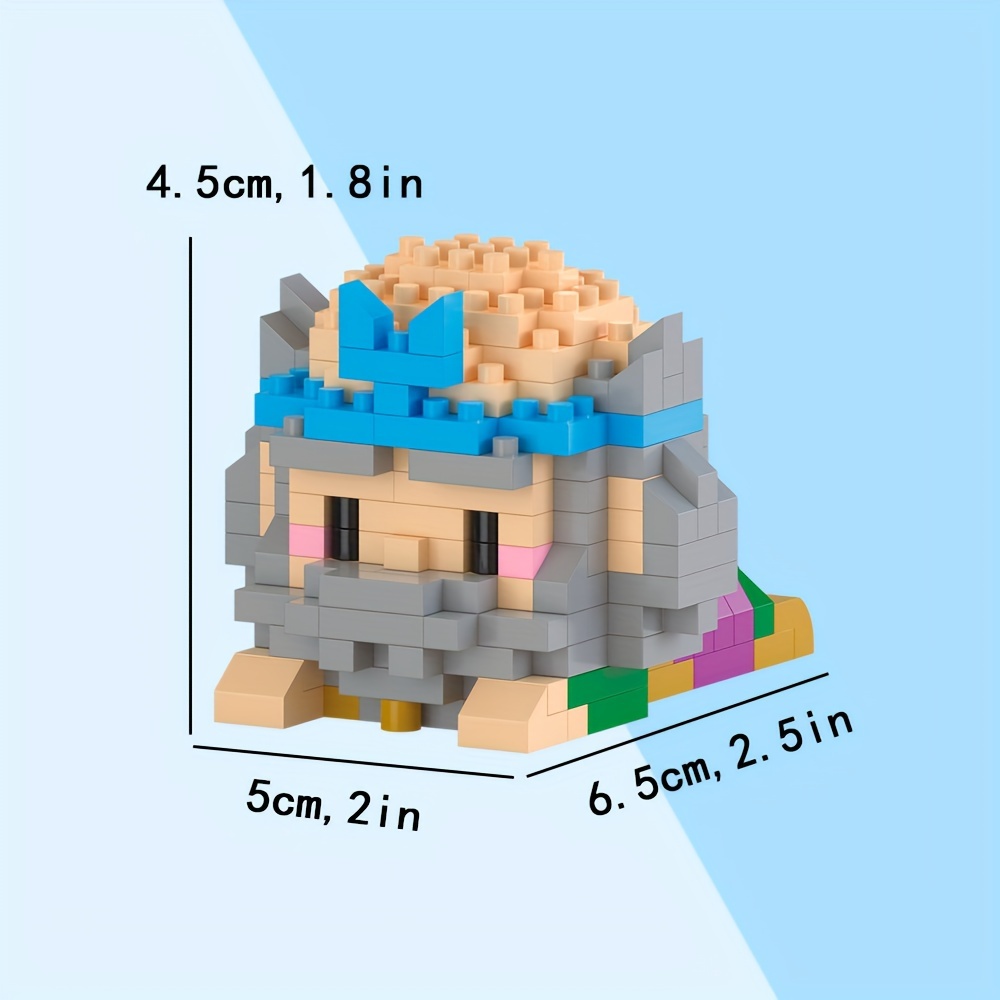 Character Building Block Toy Monkey Corgi Dog Lesser Panda Raccoon ...