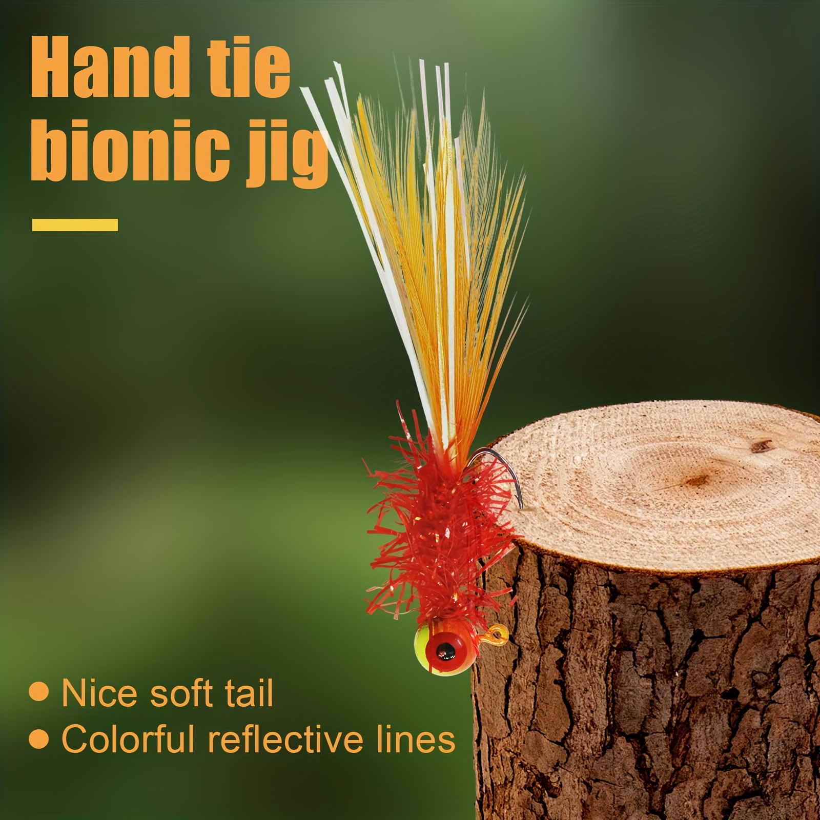 Fishing Jig Heads Freshwater Fishing Jigs Plastic Reflective - Temu