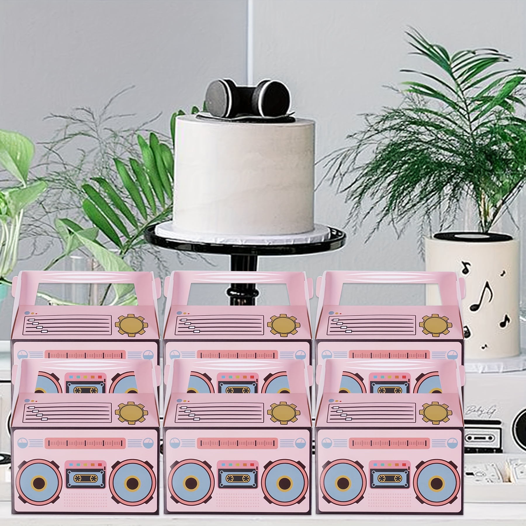 Retro Boombox Pink Radio Party Gift Boxes Birthday - Temu United Kingdom