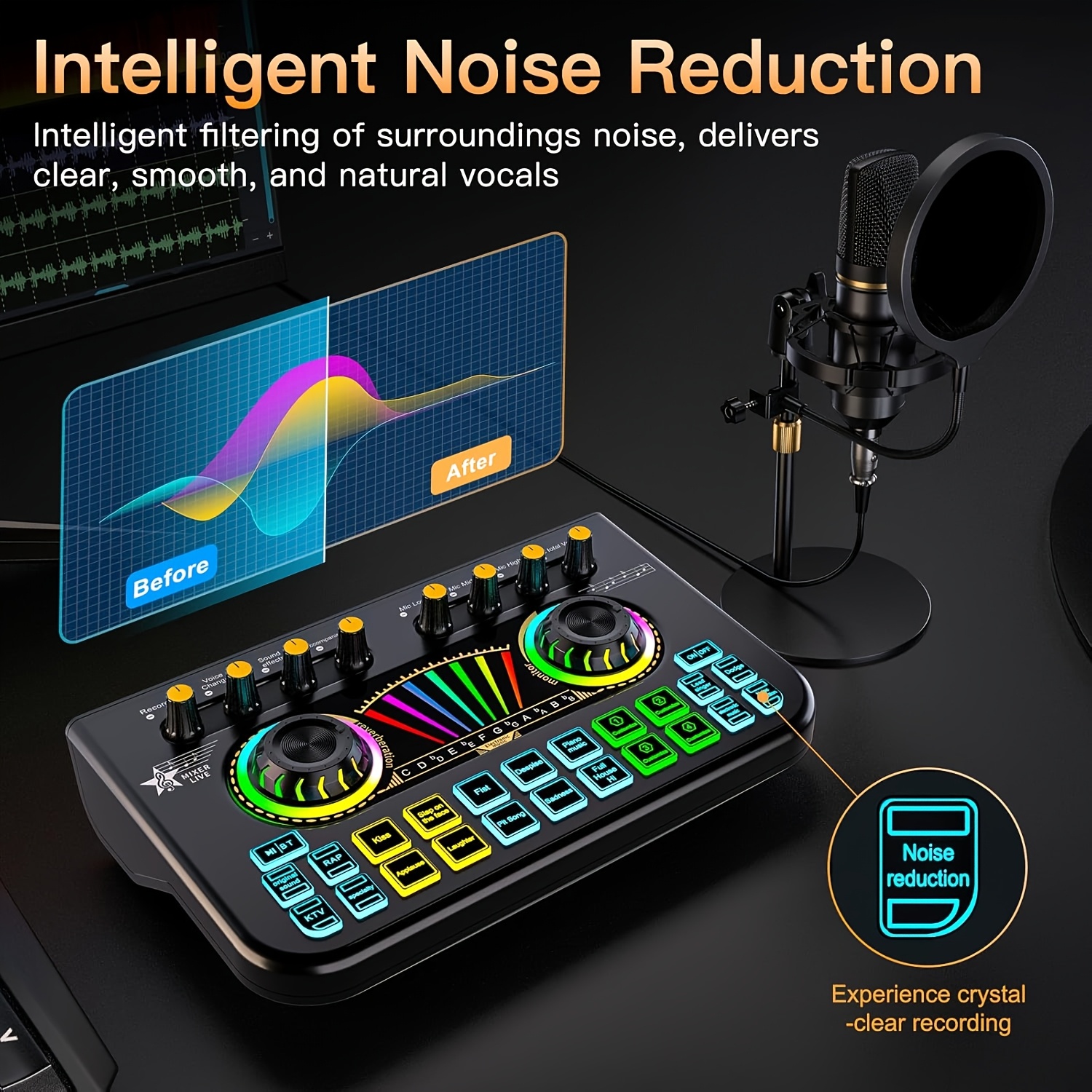 v8 sound card sold on Temu United States