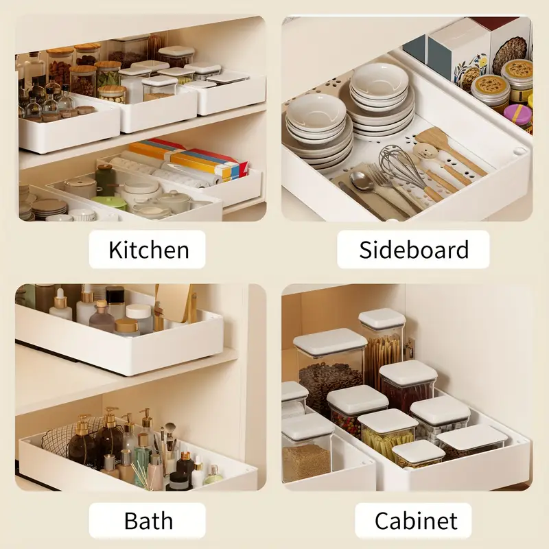 Easy Install Pull Storage Bins No Drill Multi Purpose Temu