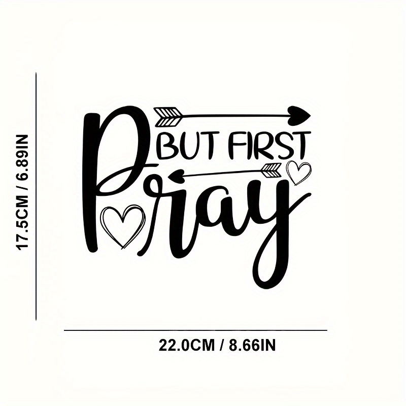 First Pray Car Sticker Laptop Bottle Truck Phone Motorcycle - Temu ...