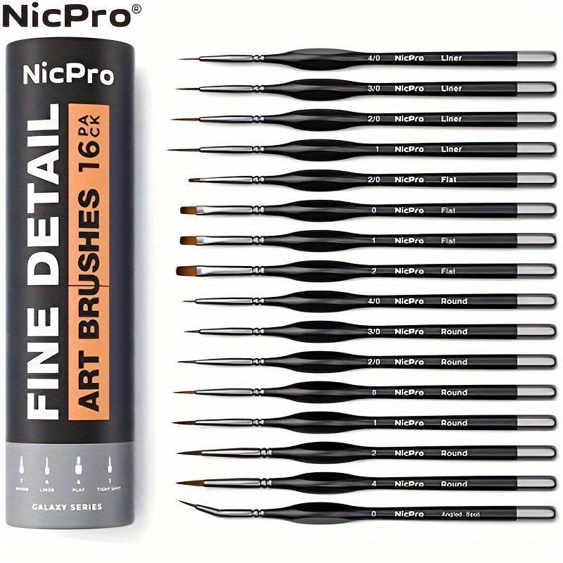paint brushes for miniatures sold on Temu United States