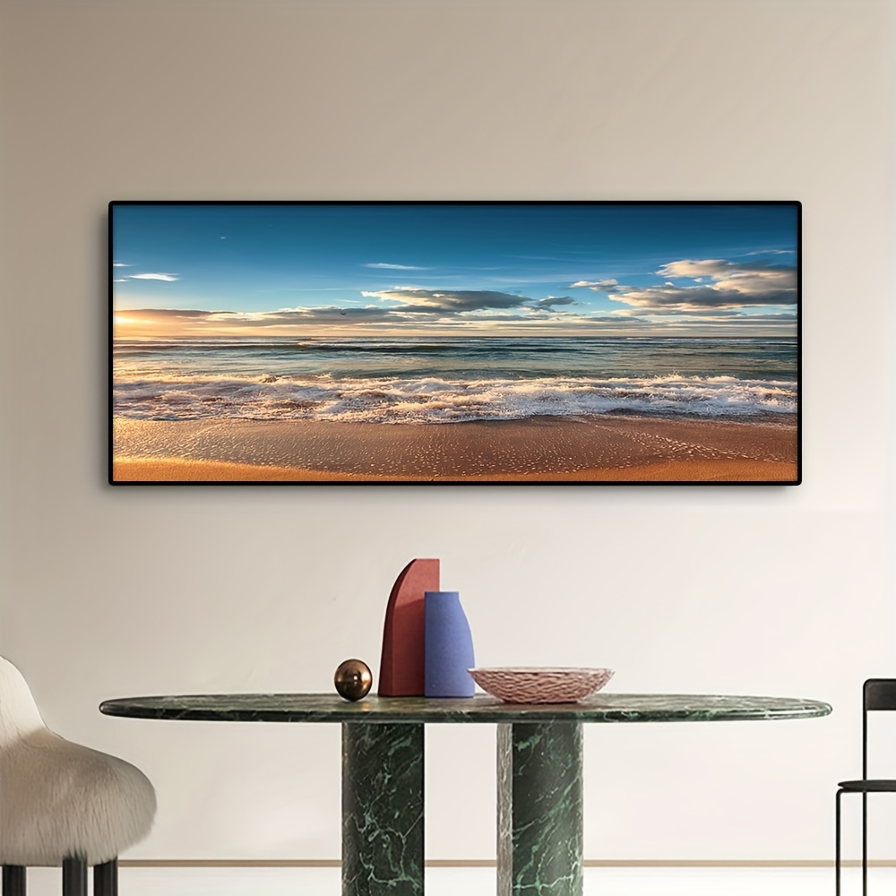 Unframed Canvas Poster Modern Art Coast Landscape Landscape - Temu Ireland