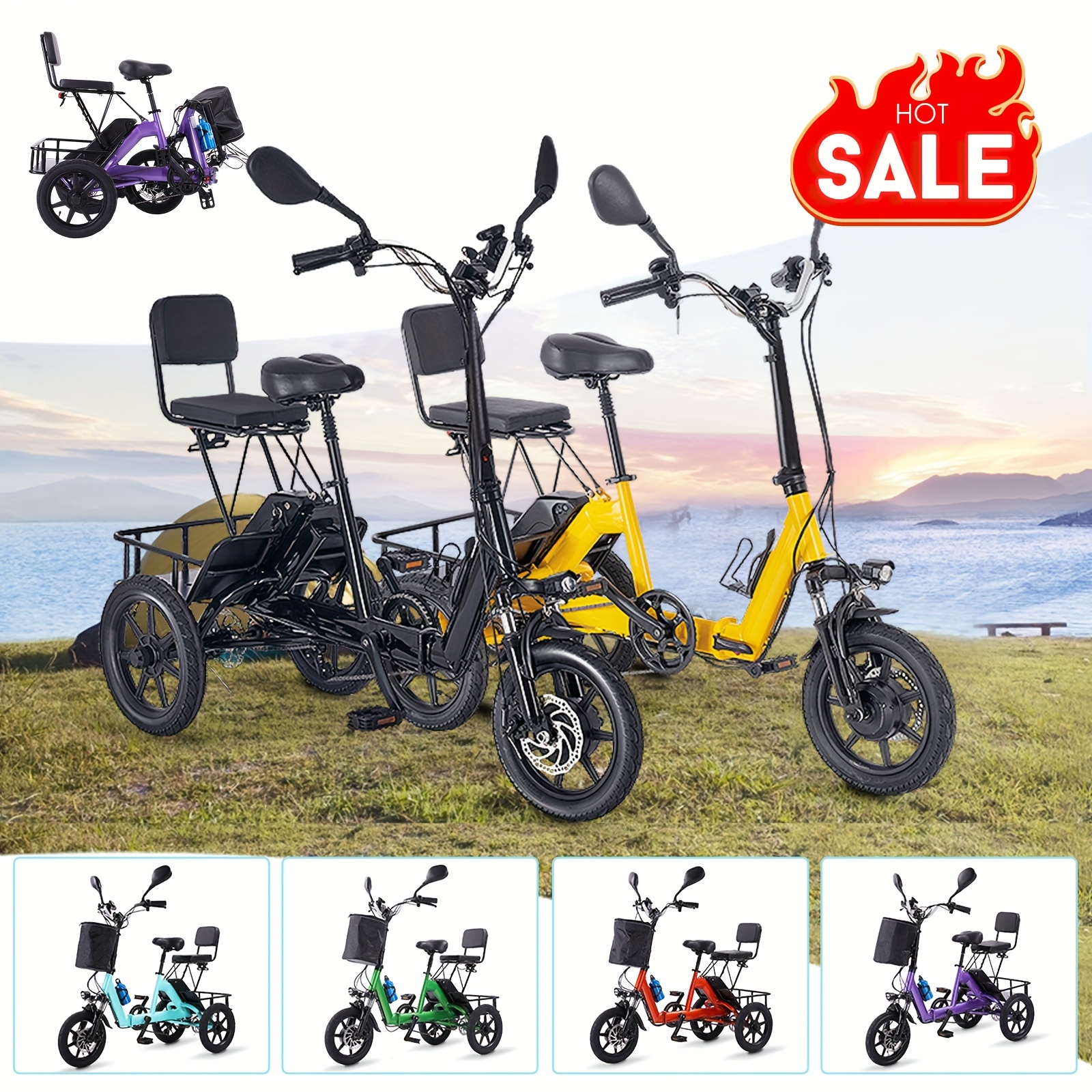electric adult tricycle sold on Temu United States