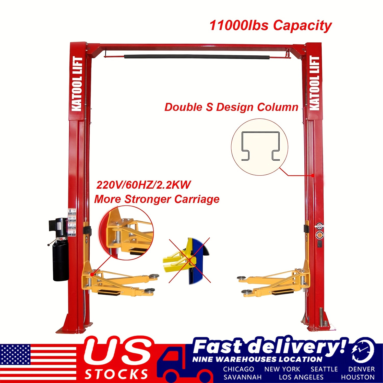 automotive lift sold on Temu United States