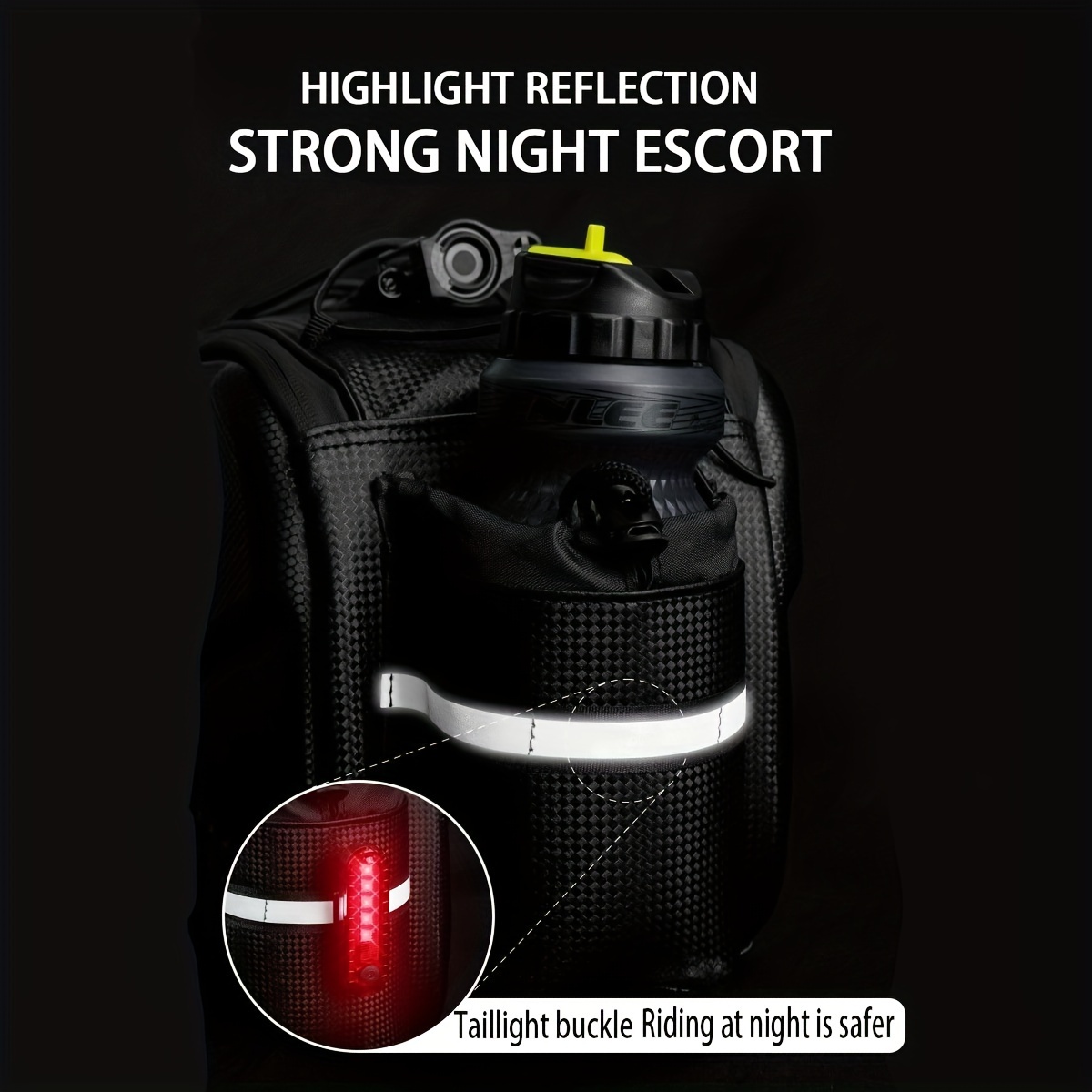 Mountain Bike Rear Rack Pack Hard Shell Bike Shelf Bag - Temu