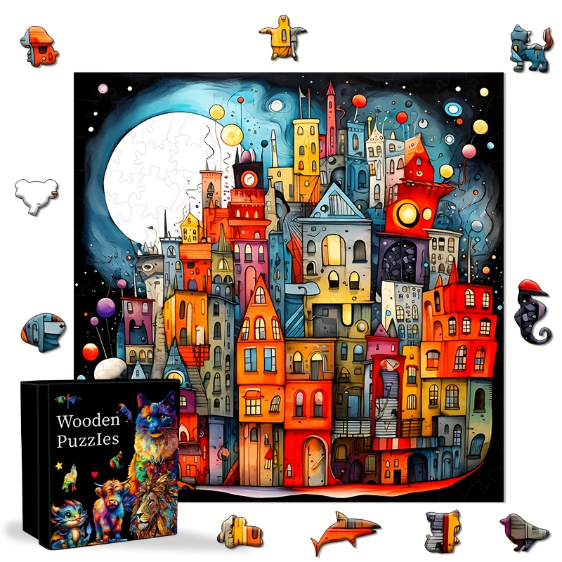 wood puzzles sold on Temu United States
