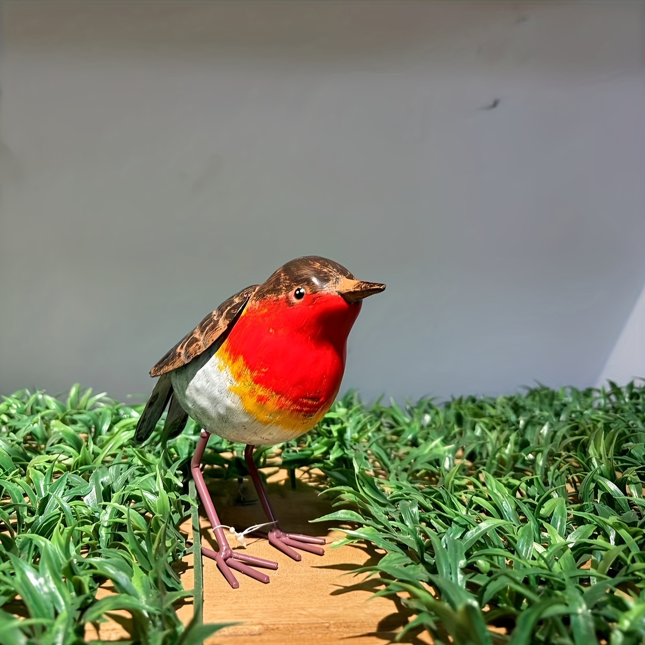 Handcrafted Metal Robin Figurine Indoor Outdoor - Temu United Kingdom