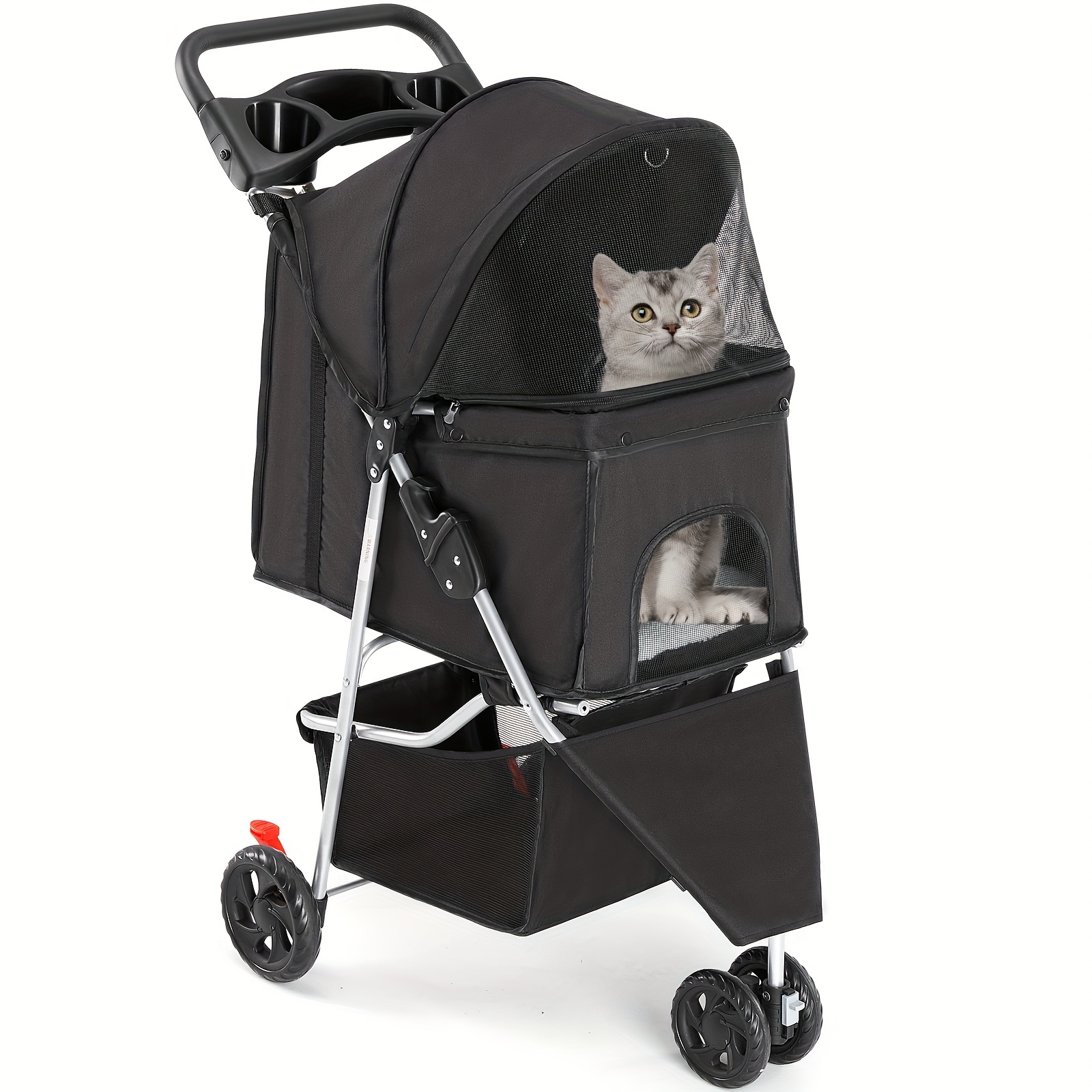 stroller 3 wheels carrier strolling cart weather - Temu
