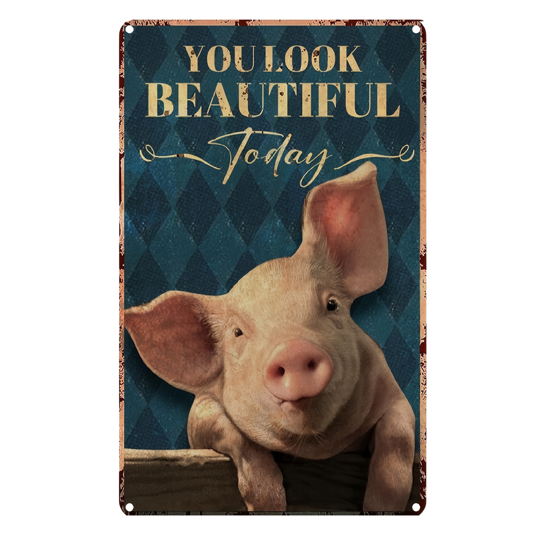 Vintage Tin Sign Lovers Gift Women Men Funny Bathroom - Temu Canada