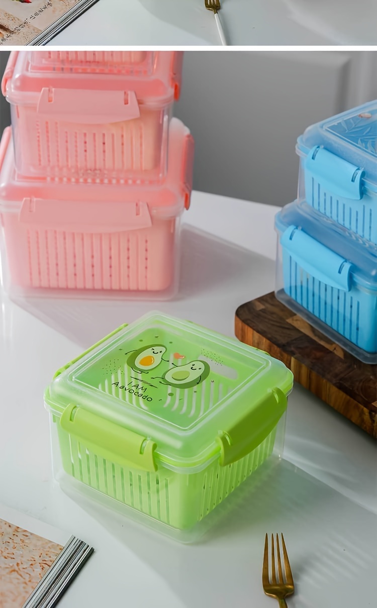 Square Food Storage Containers Lids Plastic Multipurpose - Temu South ...