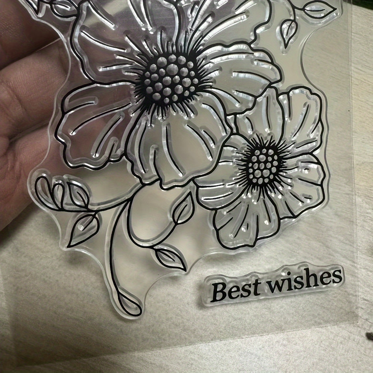 Flowers Silicone Stamp Rubber Seal Stamp Retro Rubber Clear - Temu United