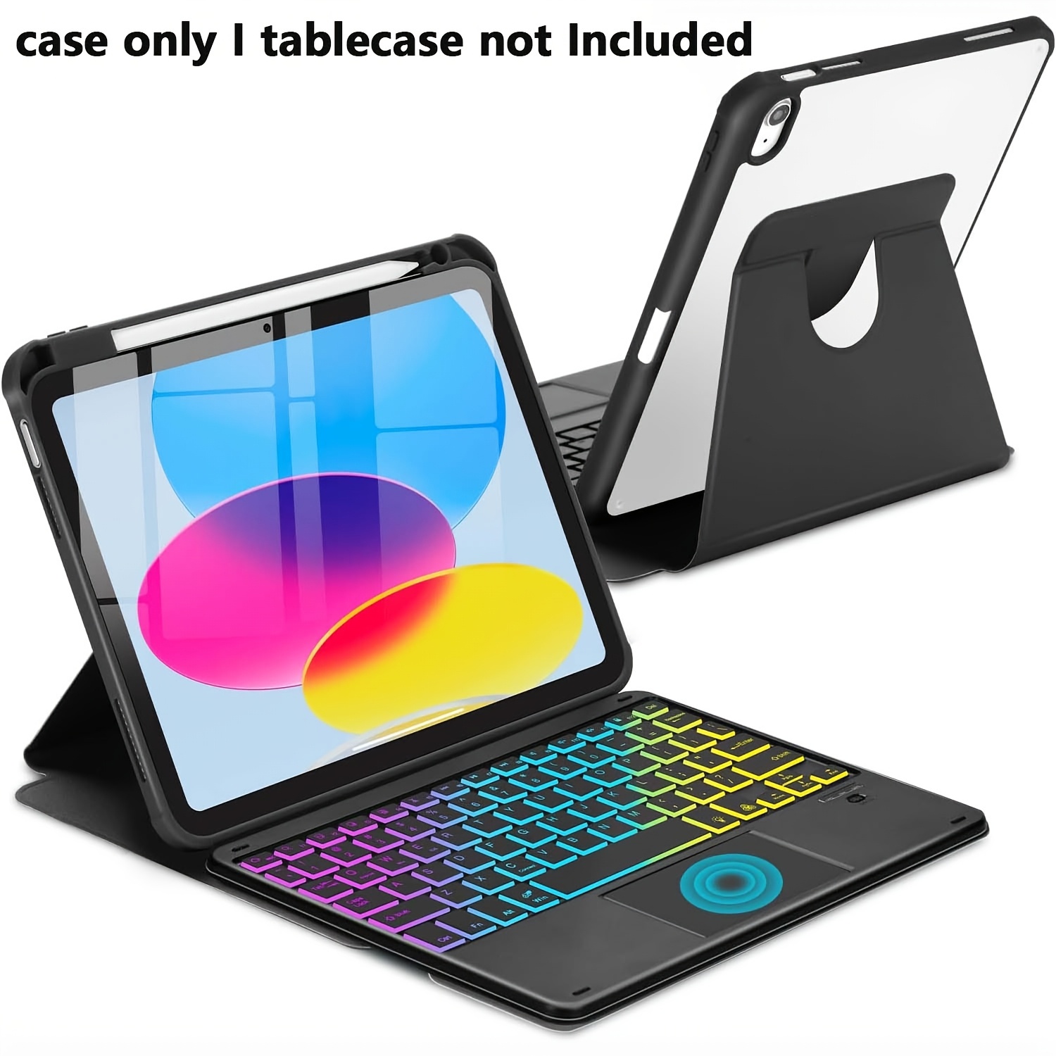 purple ipad case with keyboard sold on Temu United States