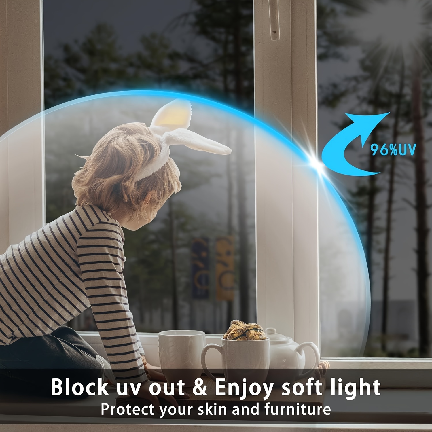 way Privacy Window Film Sun Blocking Uv Protection - Temu