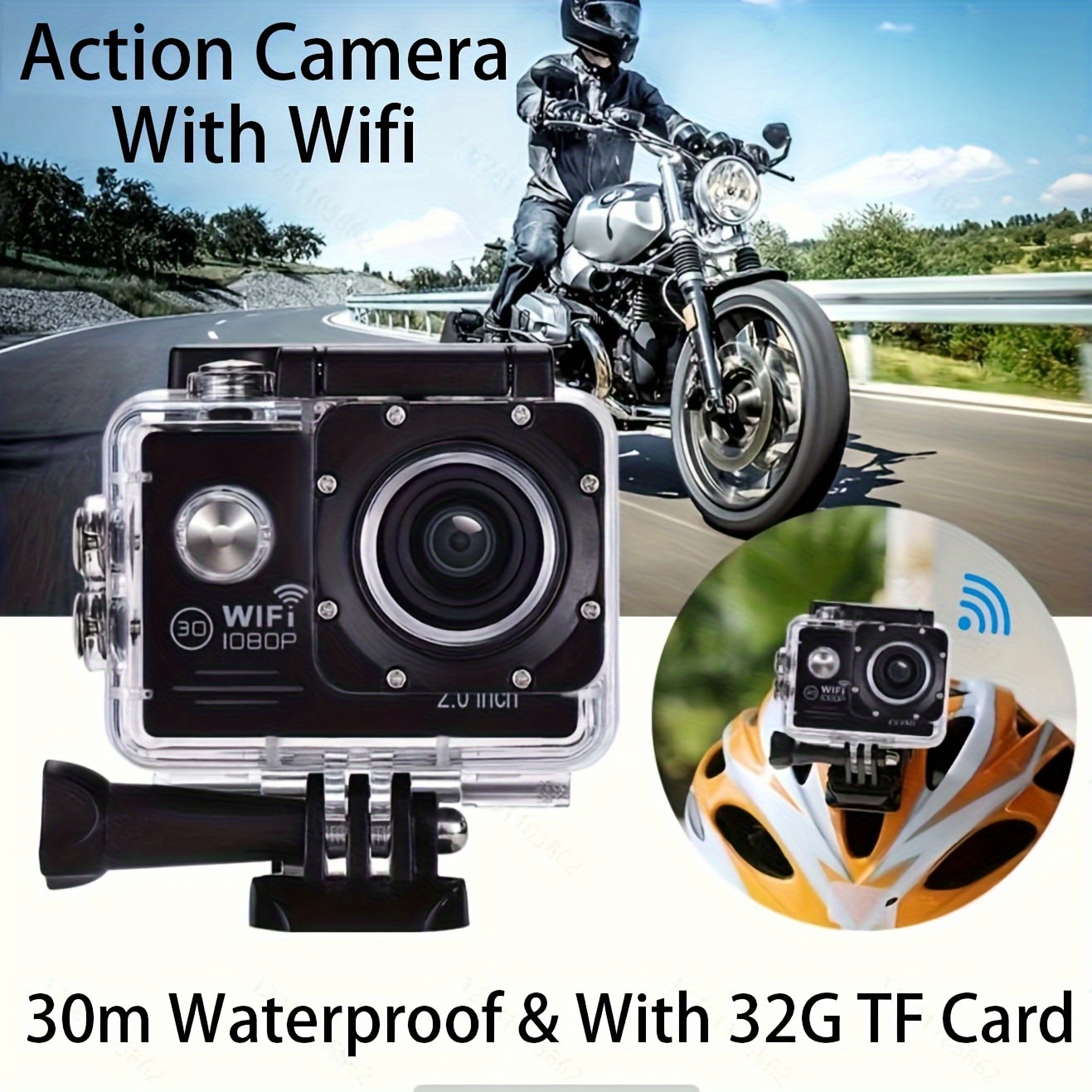 motorcycle camera sold on Temu United States