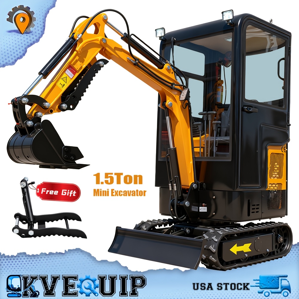 mini excavator sold on Temu United States