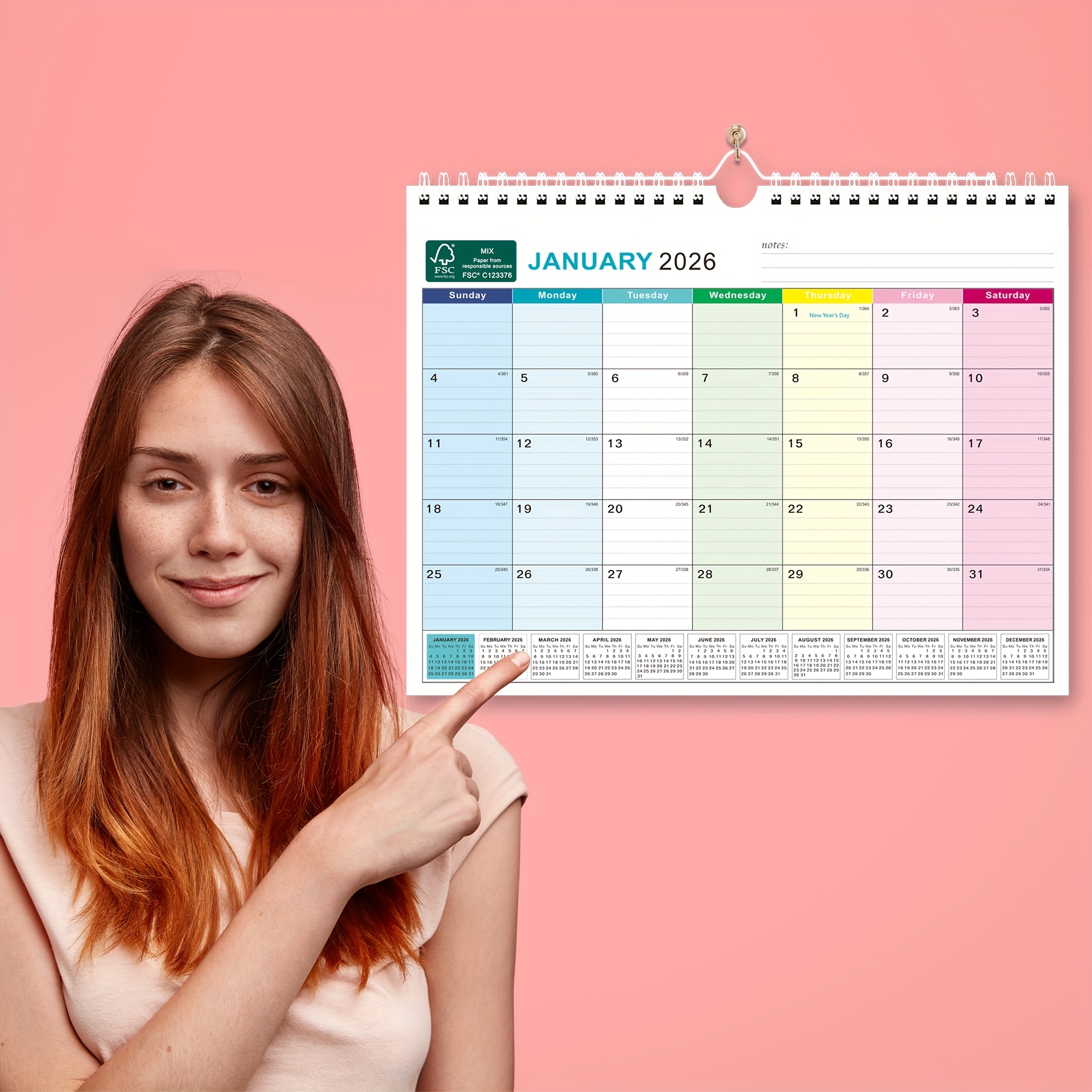 calendar sold on Temu United States
