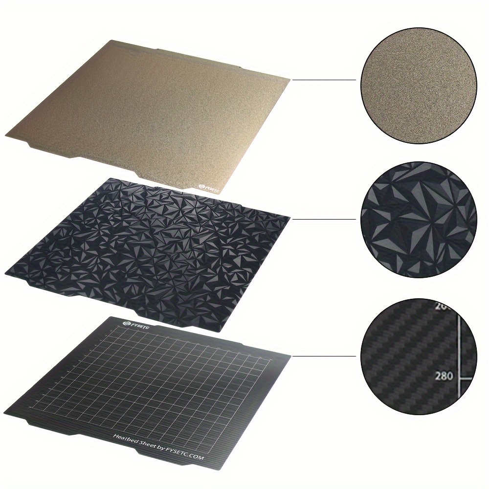 1 Pcs For Xl Pei Bps-pet Sheet Steel Sheet 365mmx365mm Double Sided ...