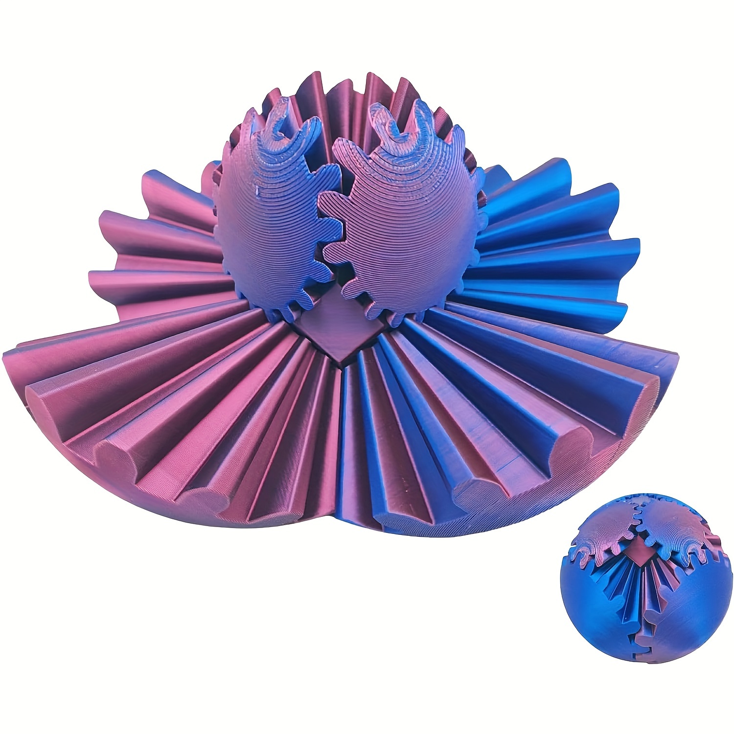 Steampunk Gear Ball Fidget Toy 3d Printed Spinning Cube - Temu Australia