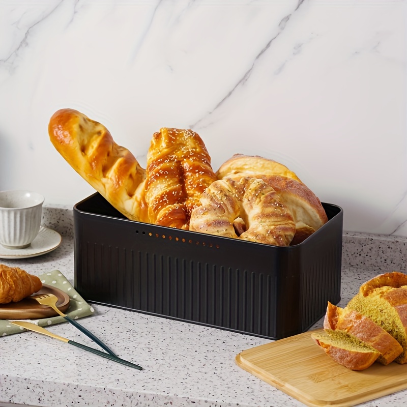 Bread Box Large Capacity Bread Box Breathable Holesand - Temu