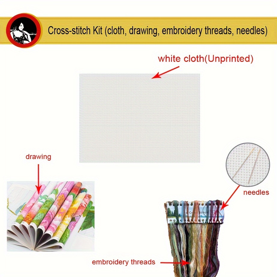 Diy Cross Stitch Kit Afternoon Tea Creative Pattern Cross - Temu United ...