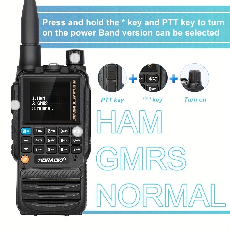 H3 /ham Radio, Multi-functional Professional Walkie Talkie Multi-band ...