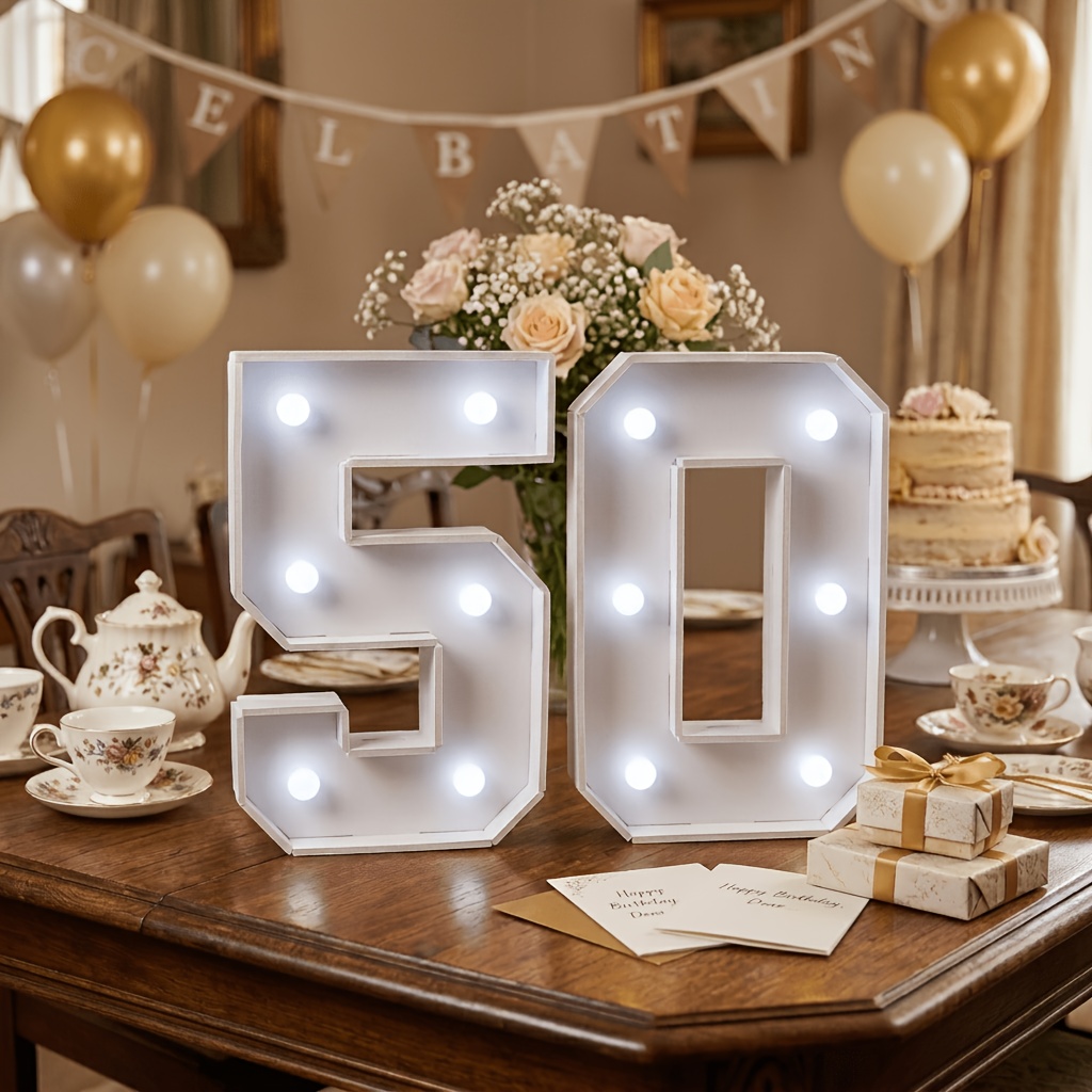 marquee light up numbers - United Kingdom