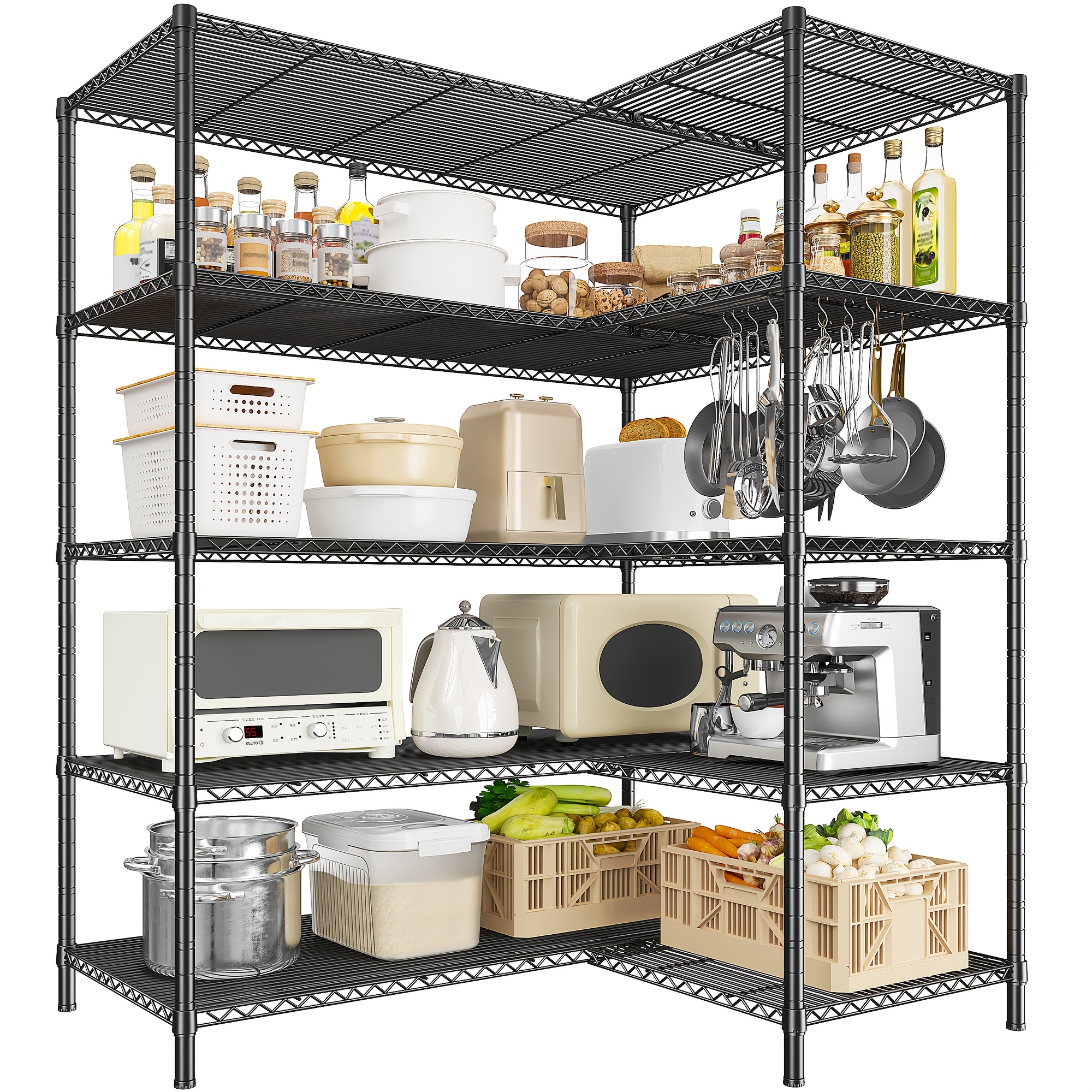 wire shelving units sold on Temu United States