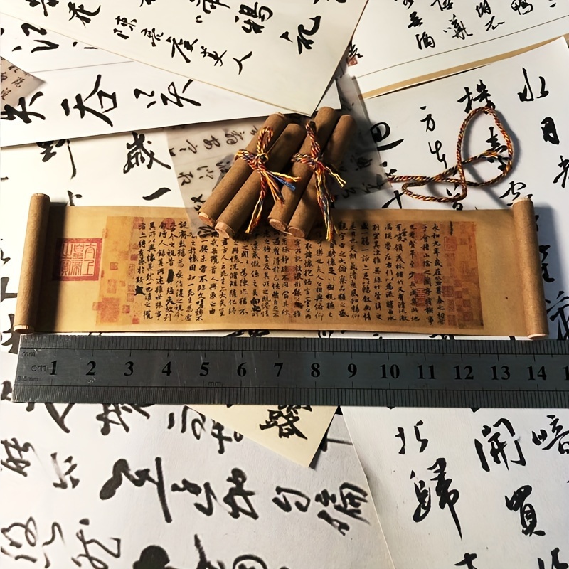Miniature Chinese Calligraphy Art Scroll Model Kit Authentic Vintage ...