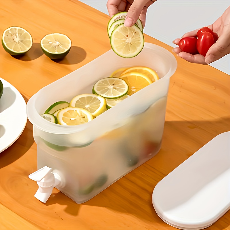 Plastic Beverage Dispenser With Faucet, Large Capacity Cold Water Jug ...