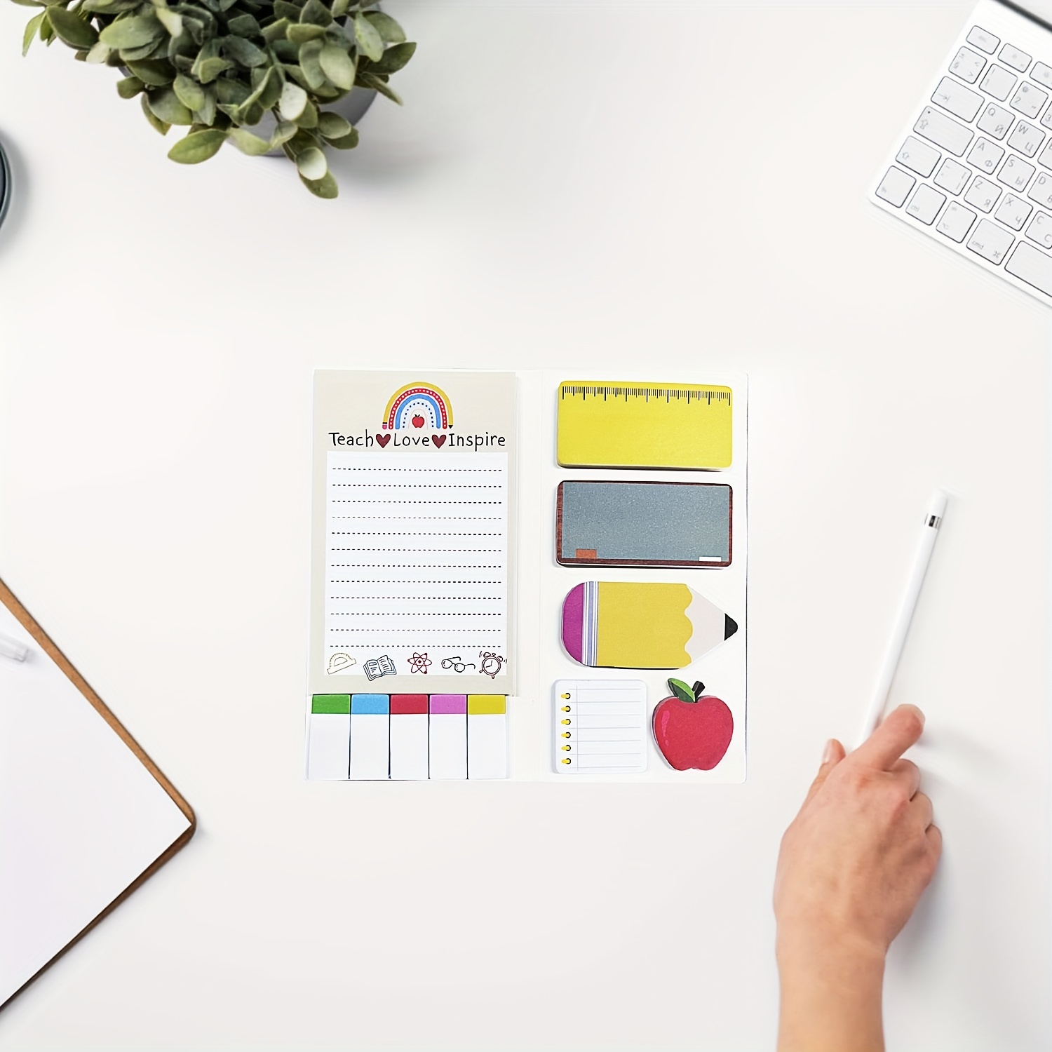 Teacher Sticky Notes Set Shaped Sticky Note Pads Lists - Temu Australia
