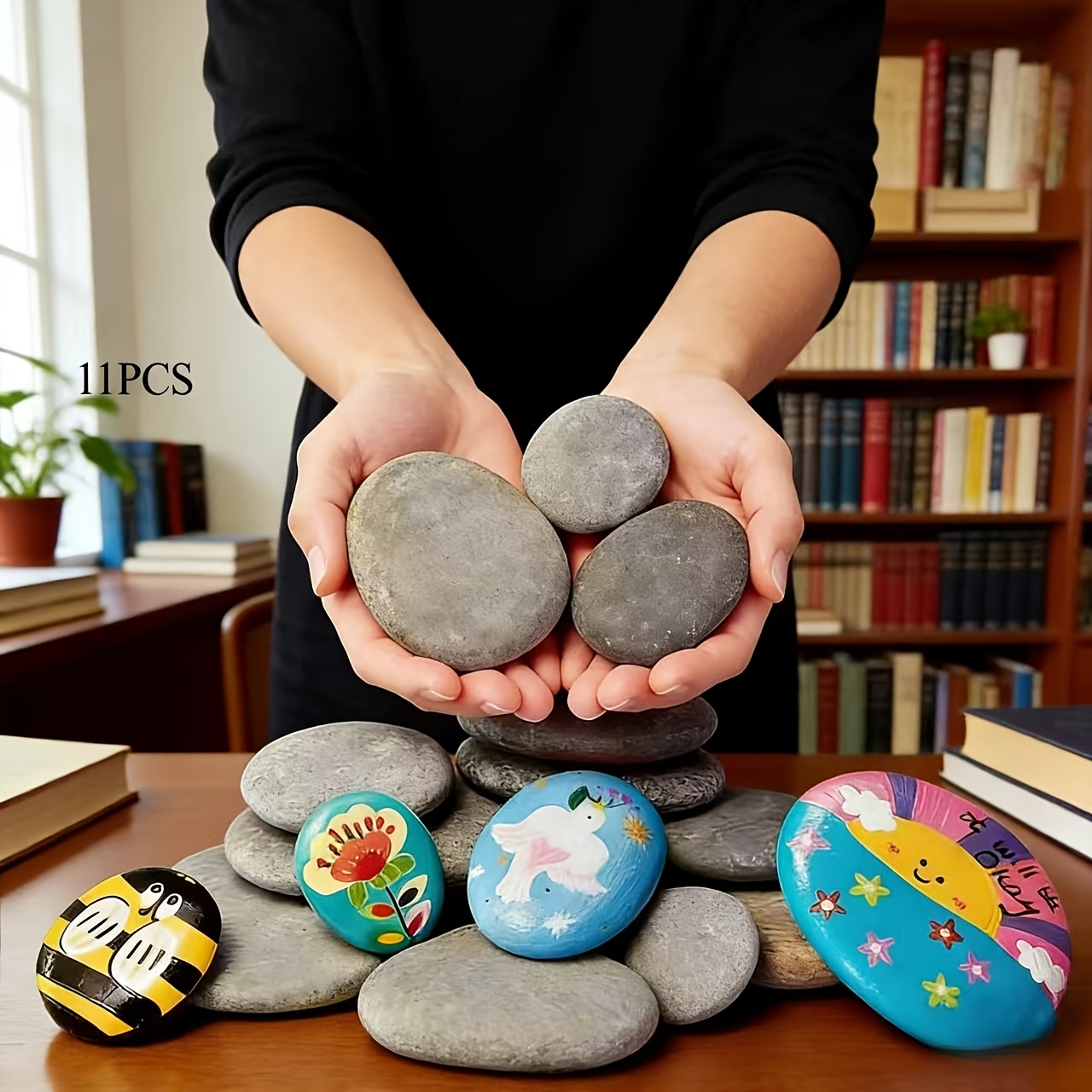 painting rocks - Pakistan