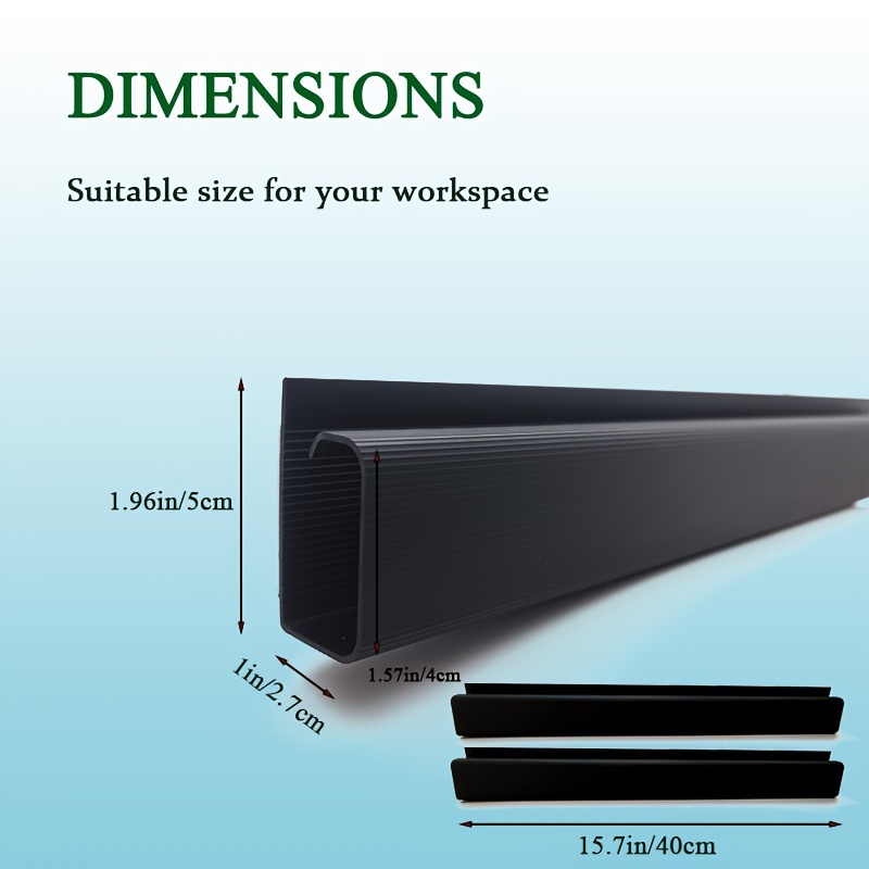 Lot 2 Chemins Câbles En Pvc Plateau D'organisation Câbles - Temu France