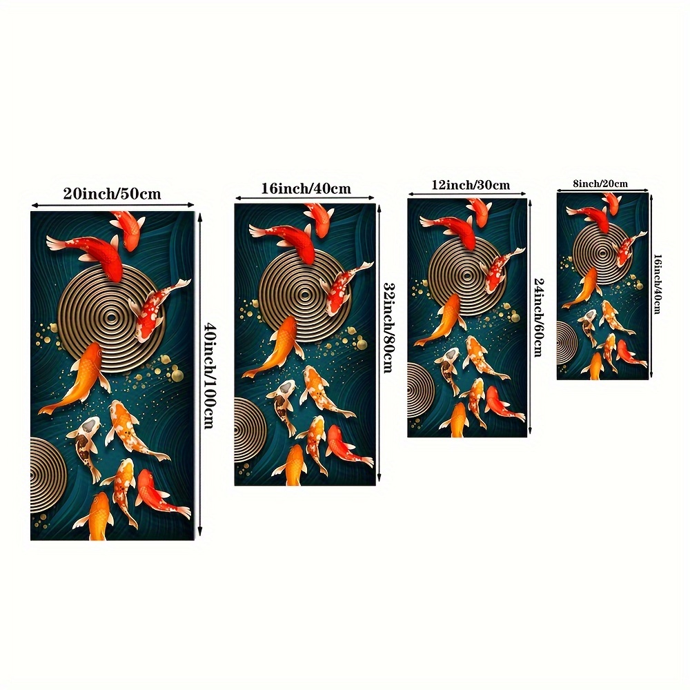 Painting Poster High Quality Canvas Koi Printing - Temu Philippines