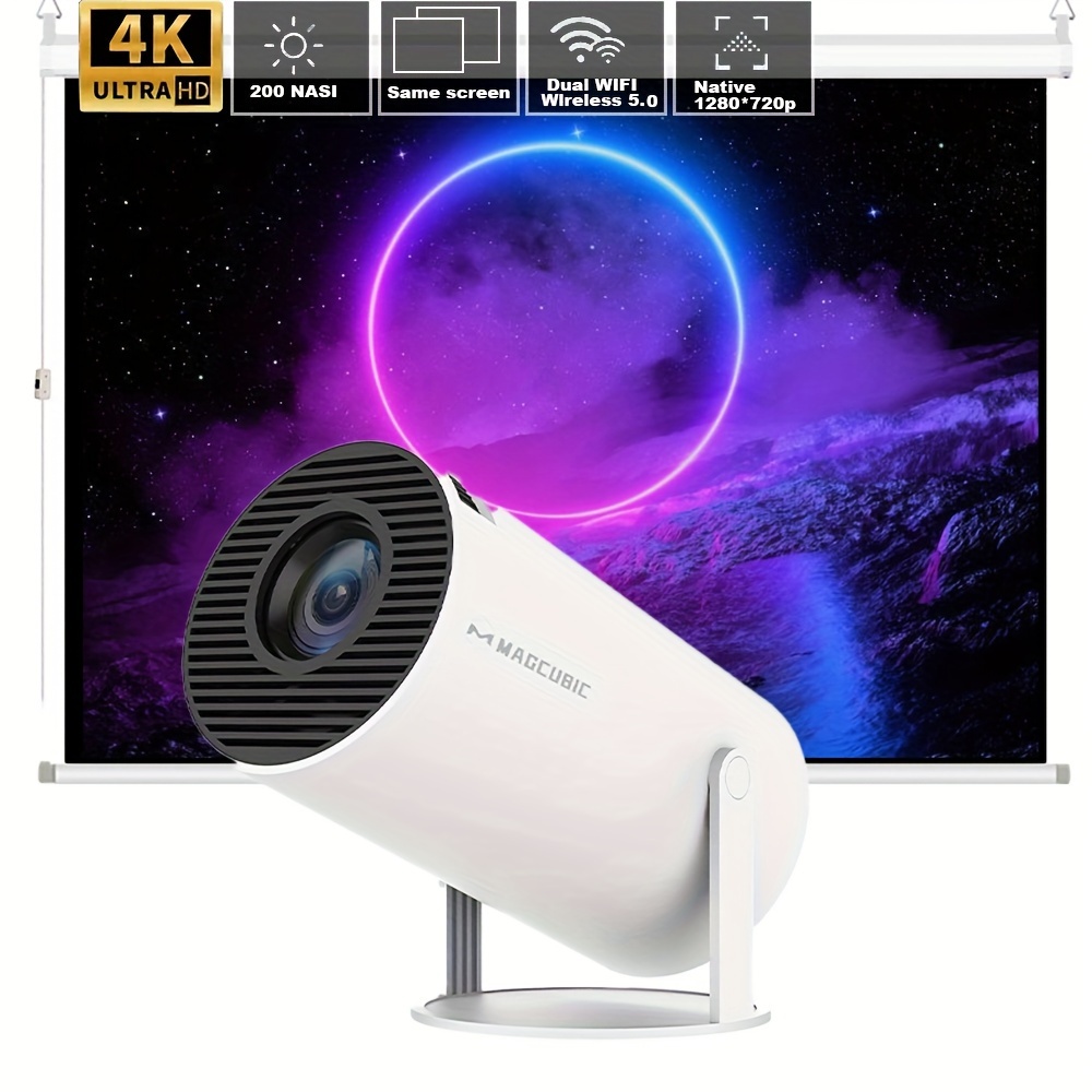 Proyector Hogar Nuevo Proyecto Mágico Soporte 4k Proyector - Temu