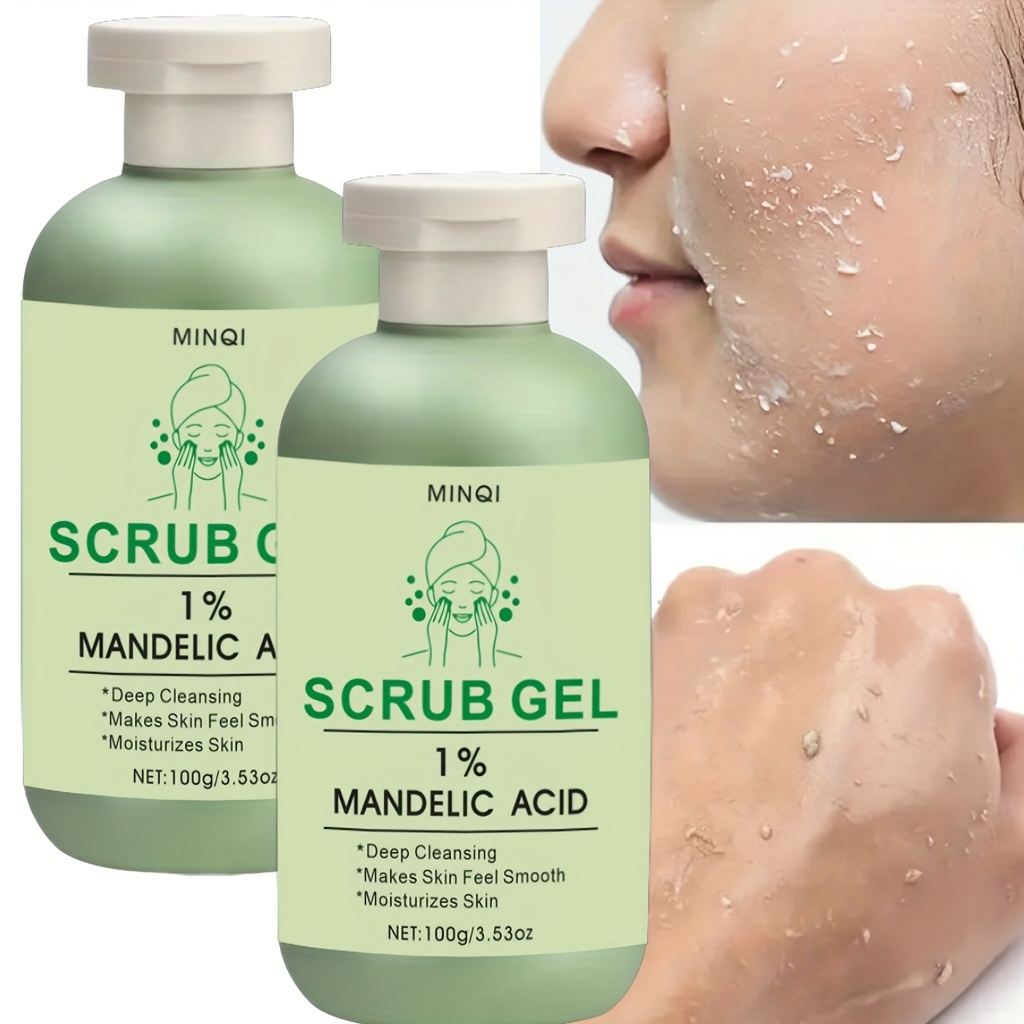 face body cleansing scrub gel sold on Temu United States