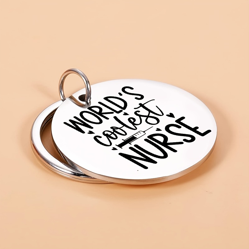 1pc stainless steel nurse day keychain for men birthday gift nurse ...