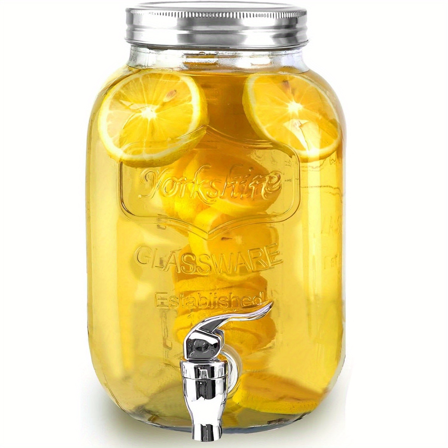 glass beverage dispensers sold on Temu United States