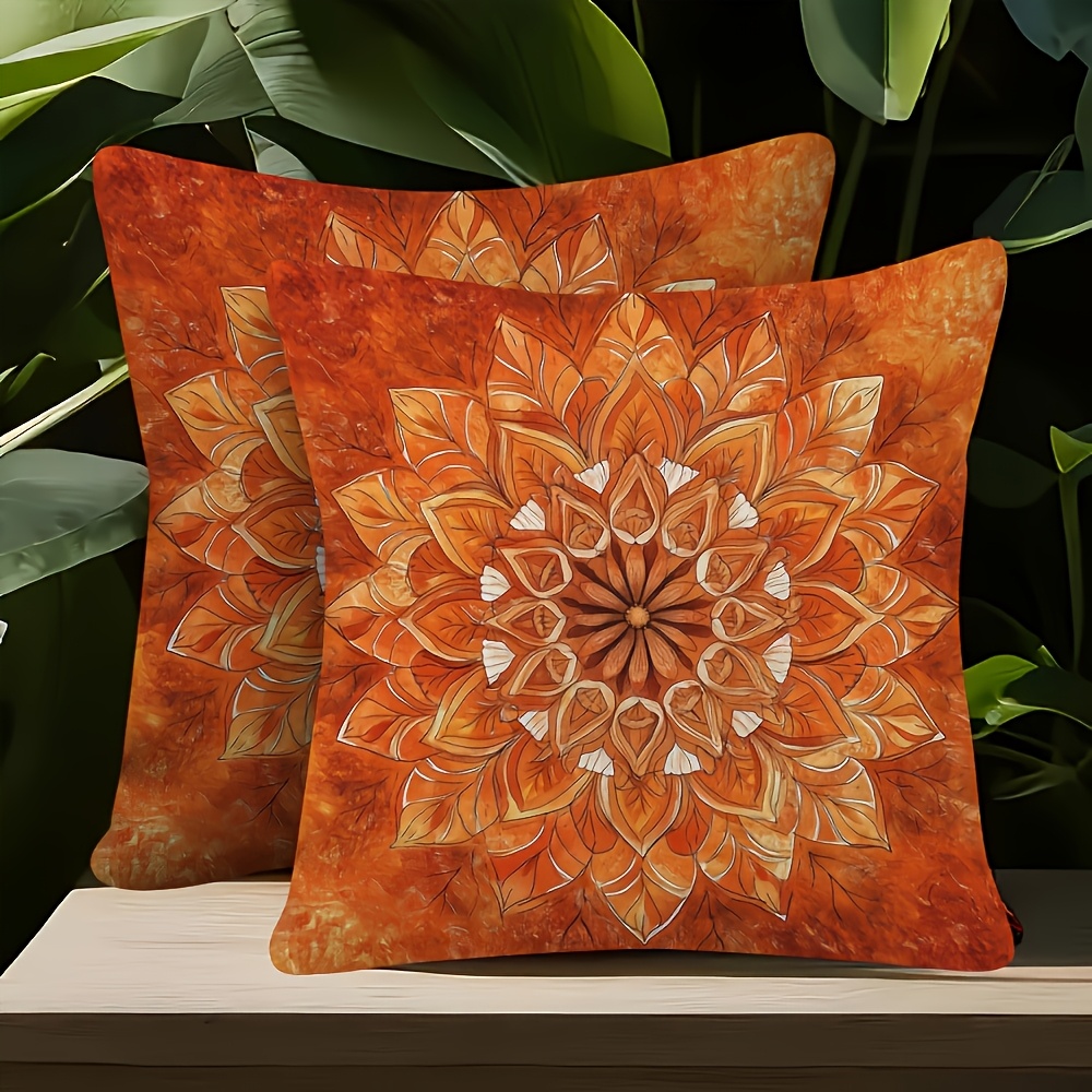 18x18 fall pillow covers sold on Temu United States