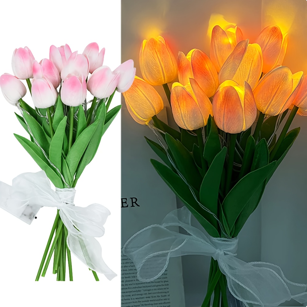 Led Simulation Bouquet Night Light Tulip Light Ambient Sense - Temu United Kingdom