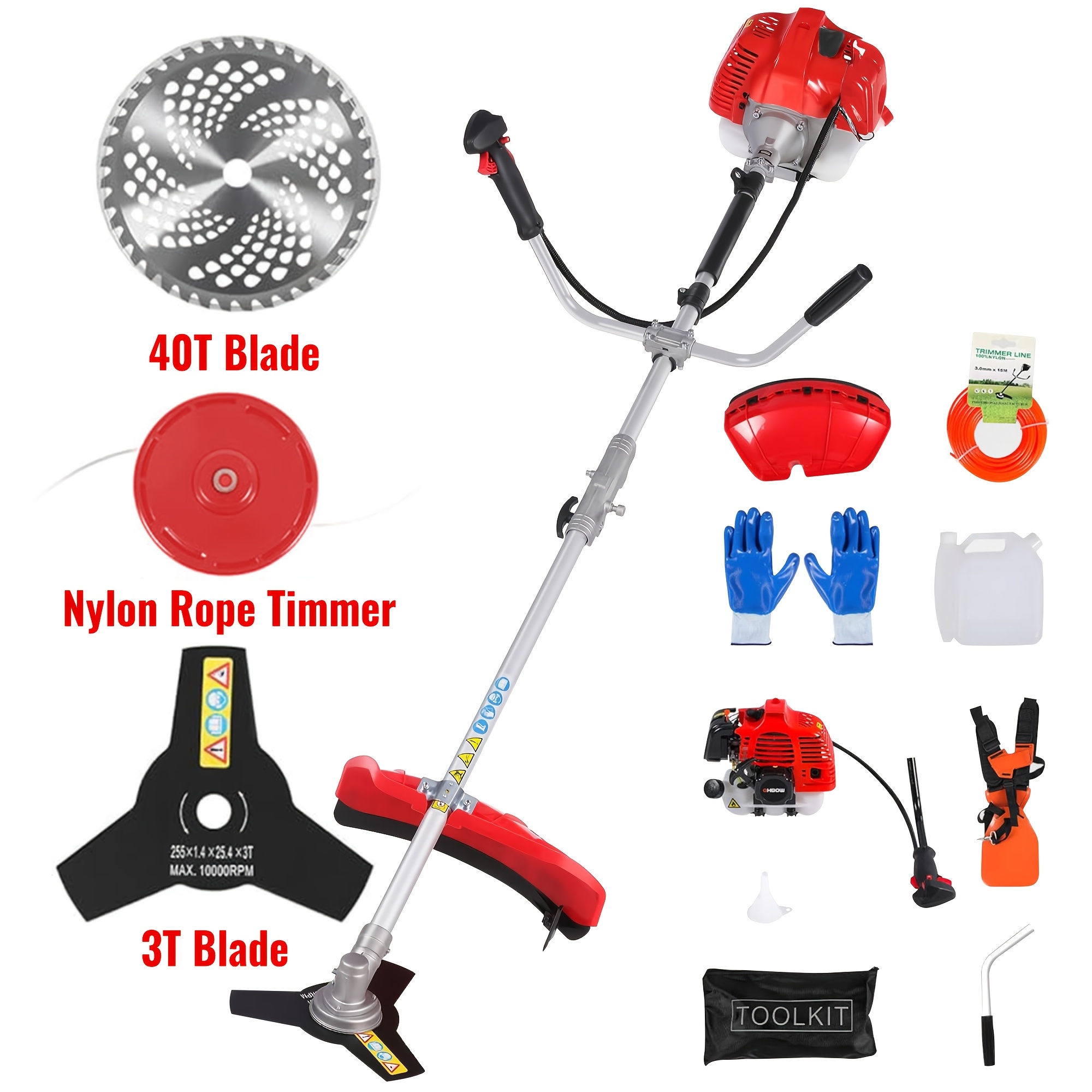 52cc brush cutter sold on Temu United States