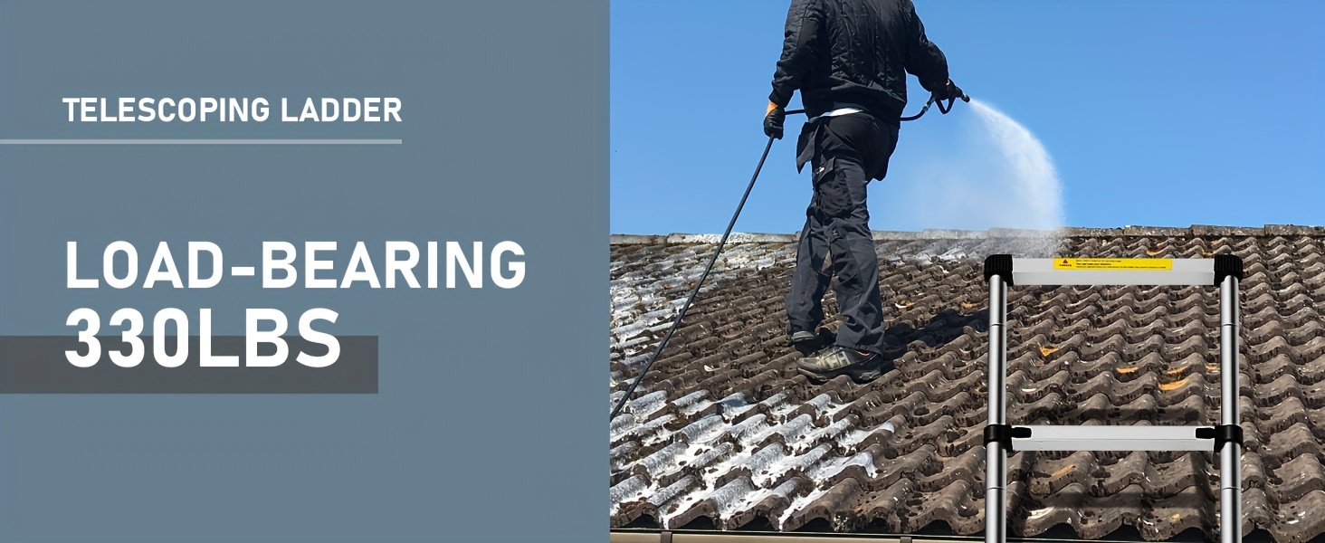 Telescoping Ladder Telescopic Extension Ladder Aluminum - Temu