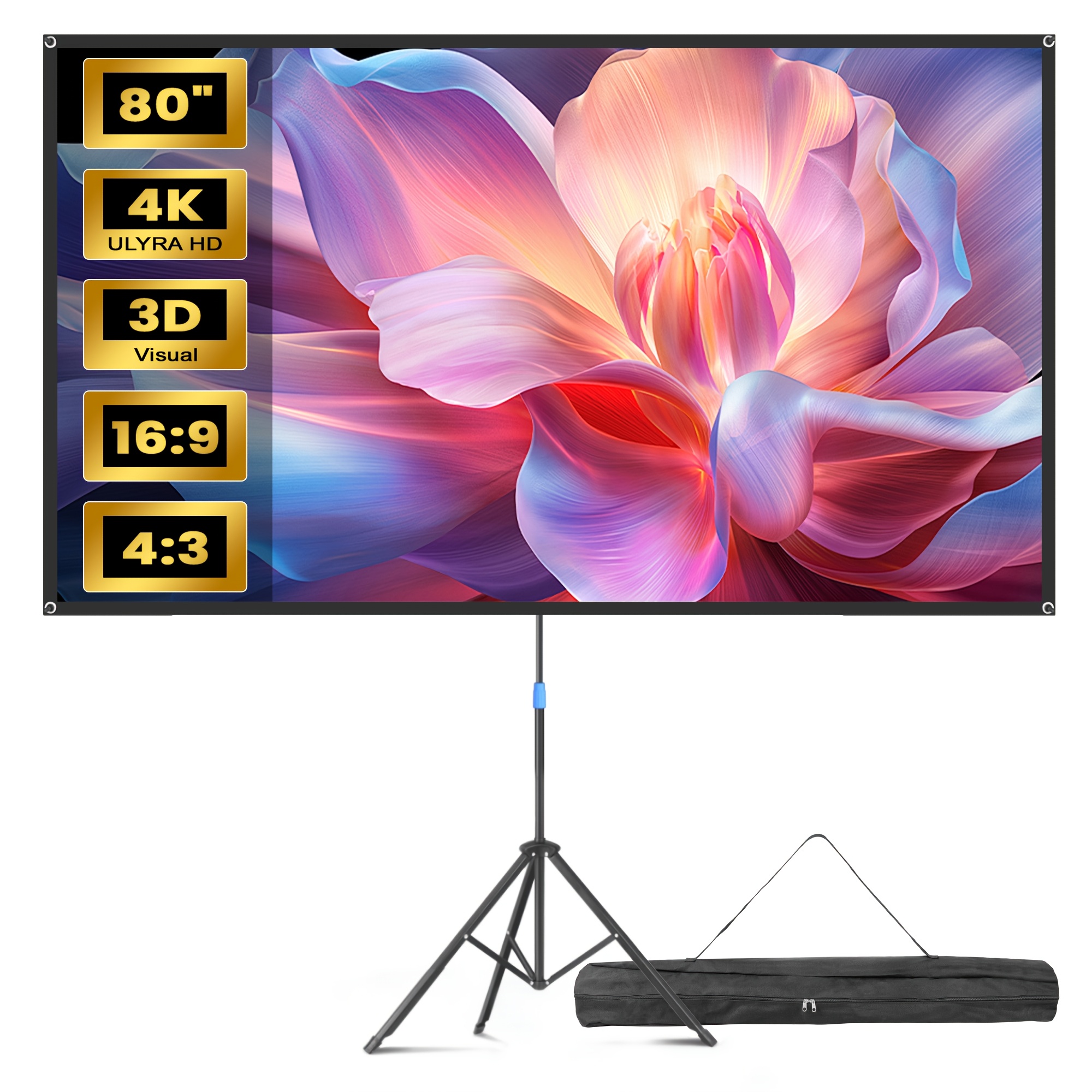 portable projector screen sold on Temu United States