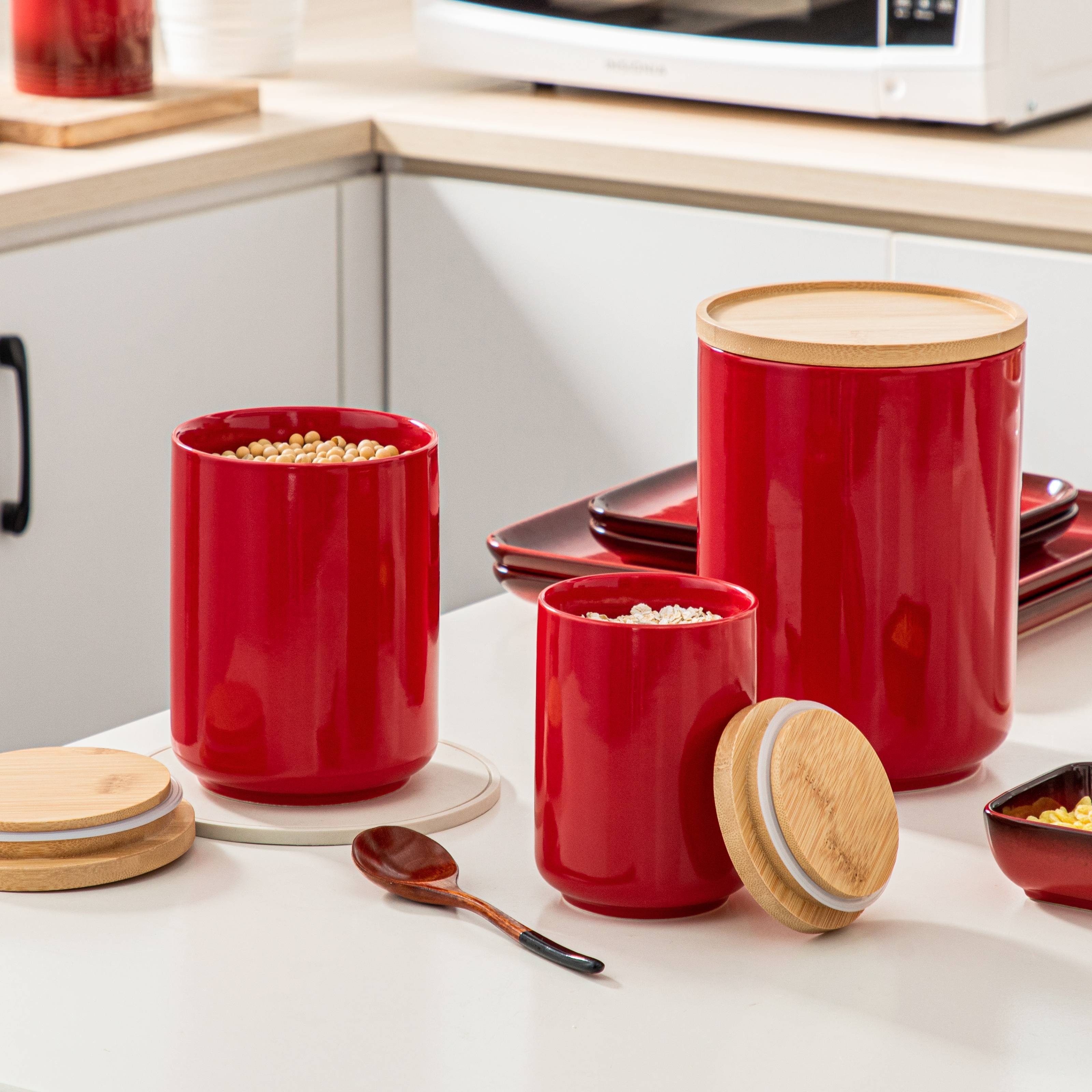 canister sets kitchen flour sugar sold on Temu United States