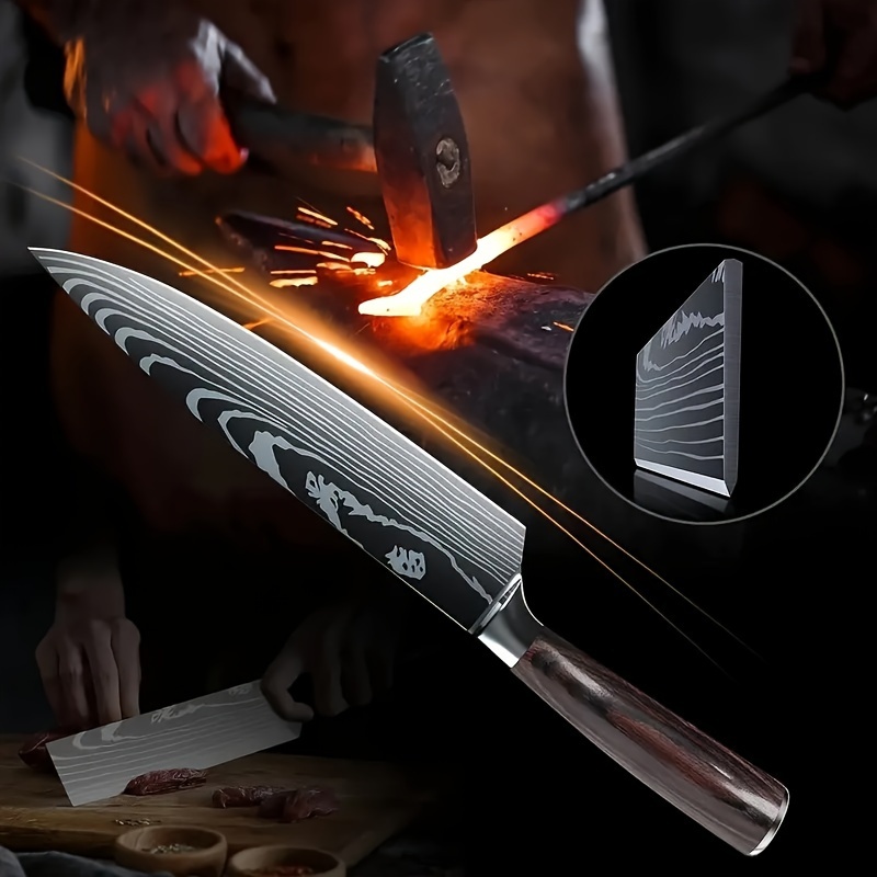 Professional Kitchen Knife High Carbon Stainless Steel Sharp - Temu