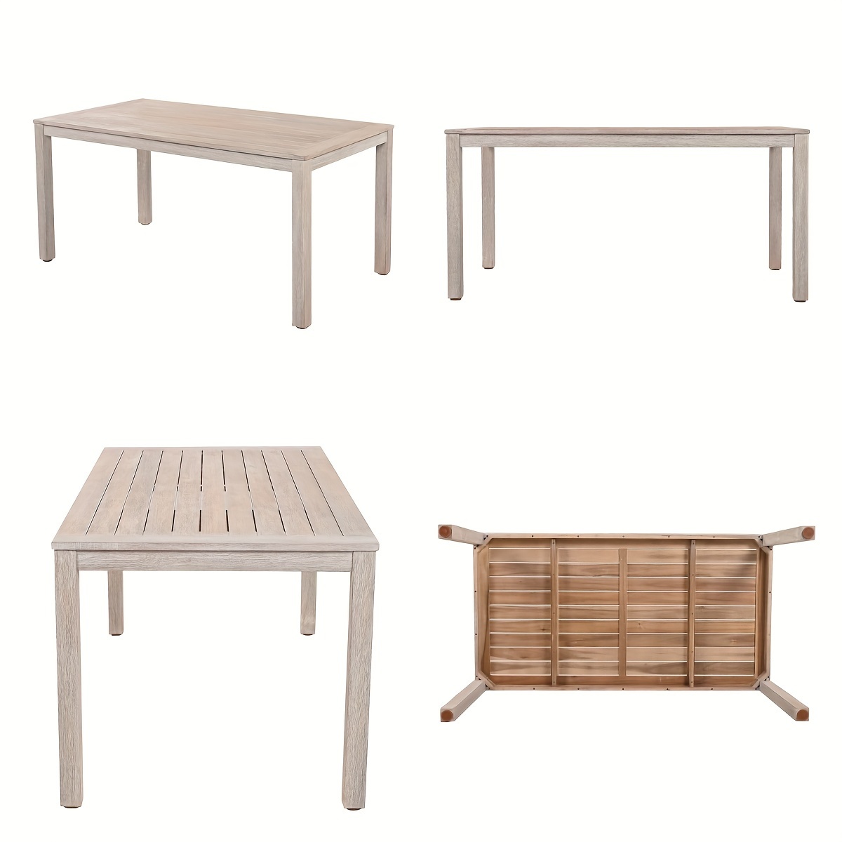 Outdoor Dining Set Patio Dining Table Chairs Rattan Backrest - Temu