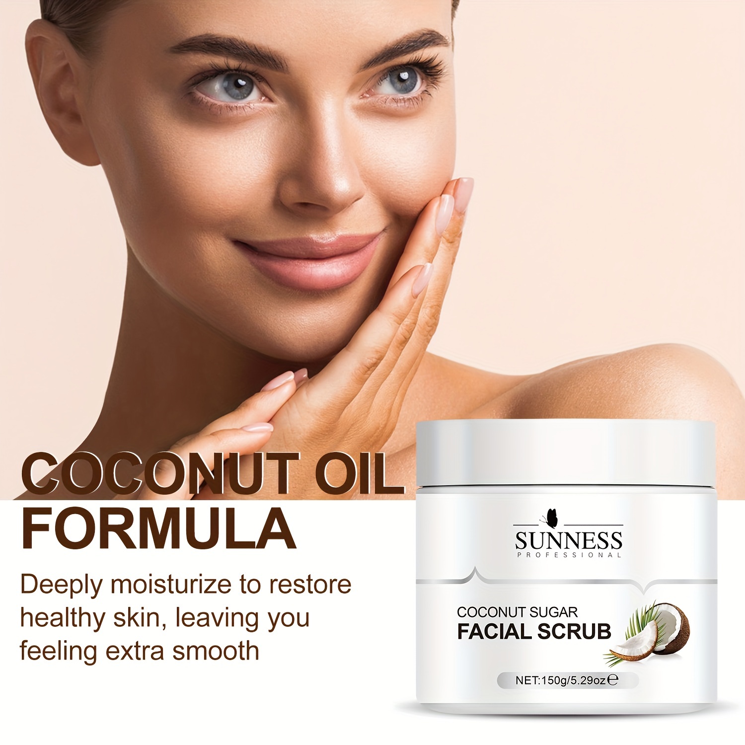 Facial Scrub Natural Exfoliating Face Scrub - Temu